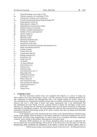 Hybrid energy storage system optimal sizing for urban electrical bus ...