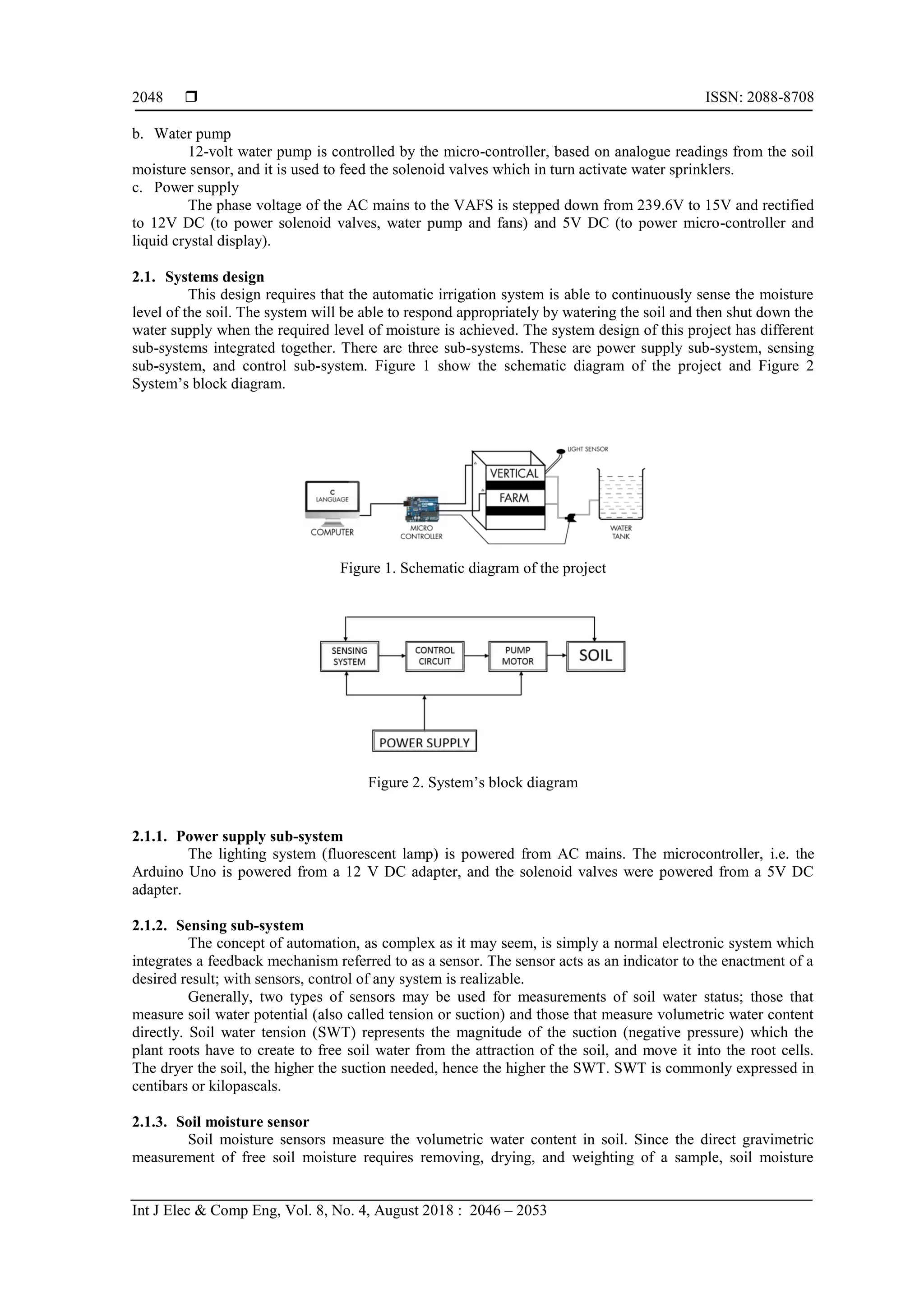 Microcontroller-based Vertical Farming Automation System | PDF