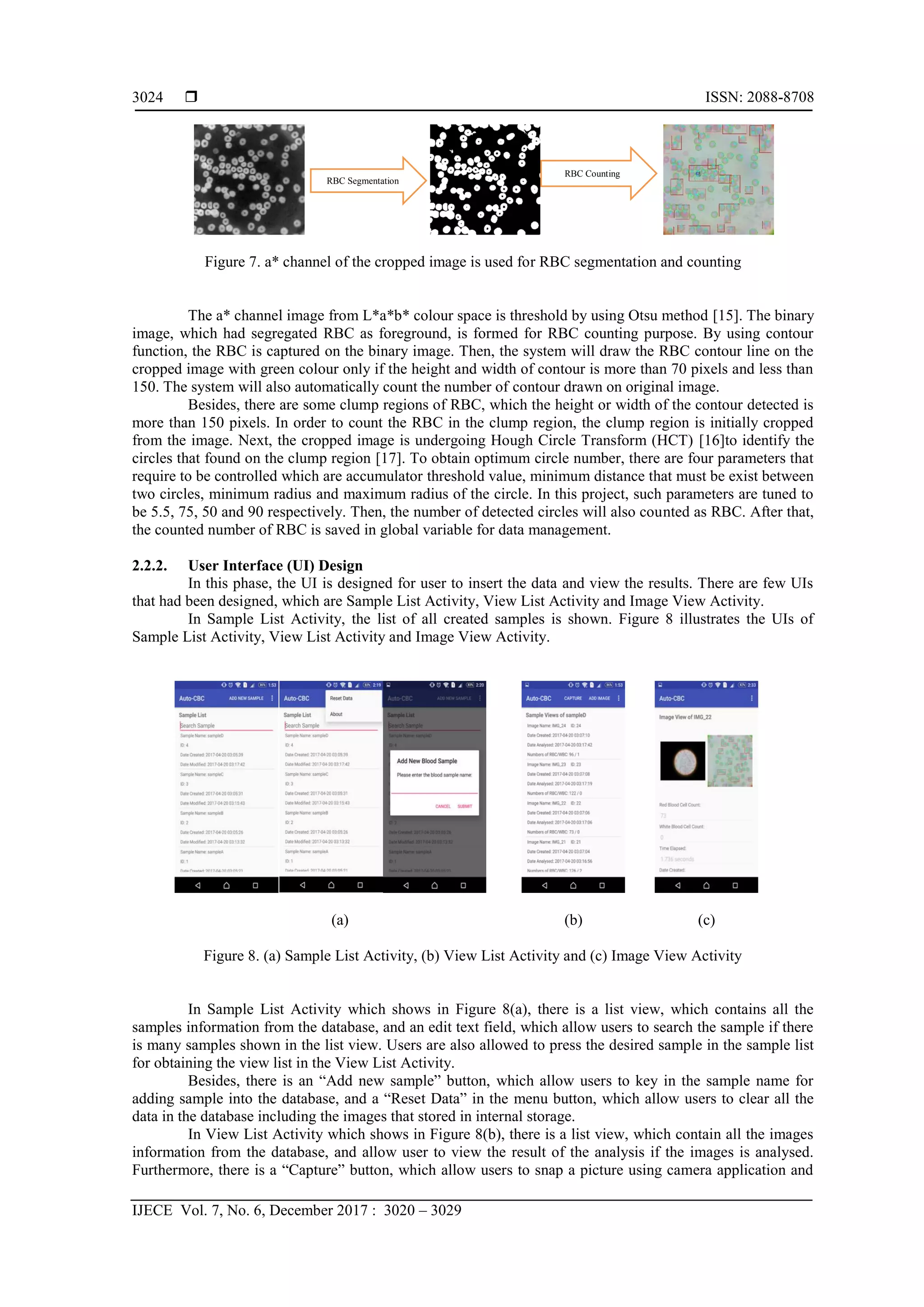 Mobile based Automated Complete Blood Count (Auto-CBC) Analysis System from Blood Smeared Image ...