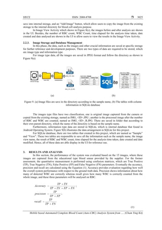 Mobile based Automated Complete Blood Count (Auto-CBC) Analysis System ...