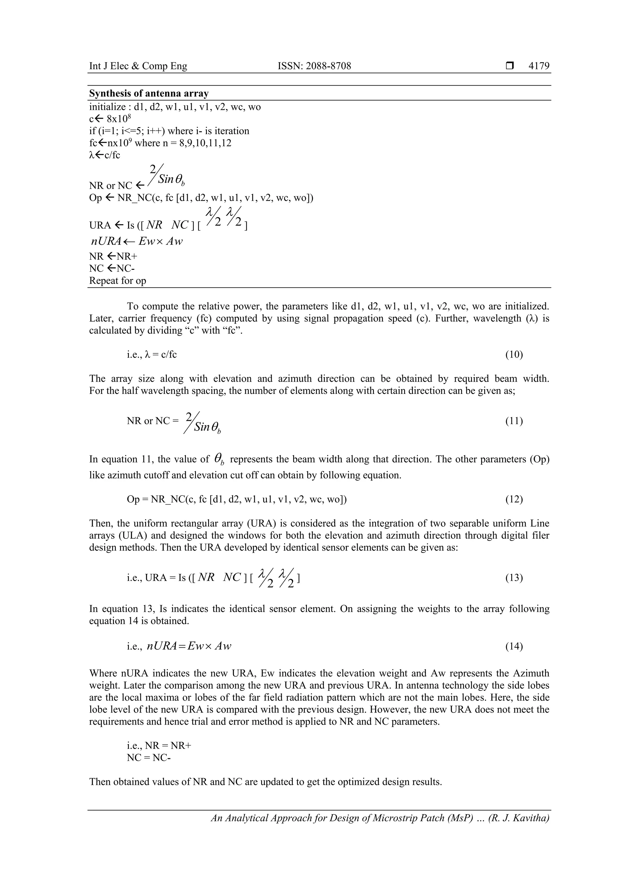 An Analytical Approach for Design of Microstrip Patch (MsP) | PDF