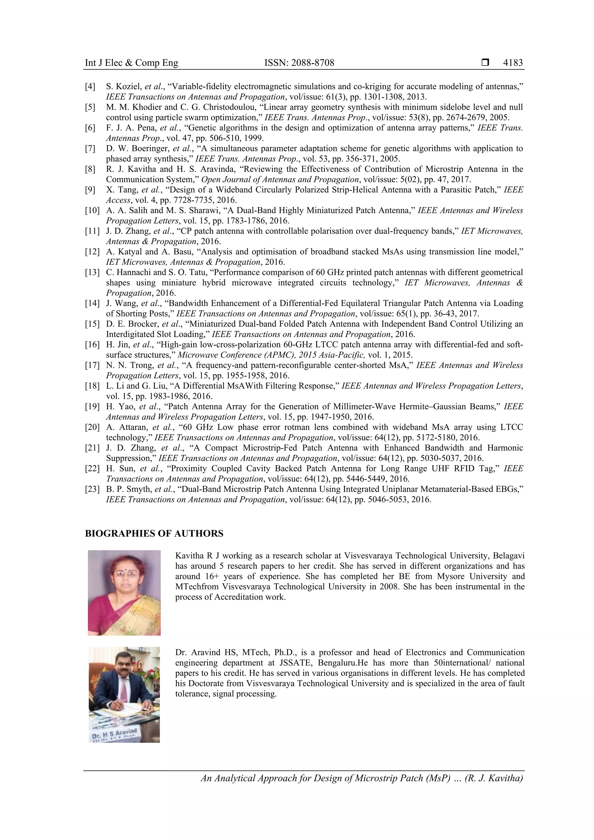 An Analytical Approach for Design of Microstrip Patch (MsP) | PDF