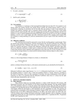 Data science for digital culture improvement in higher education using K-means clustering and ...