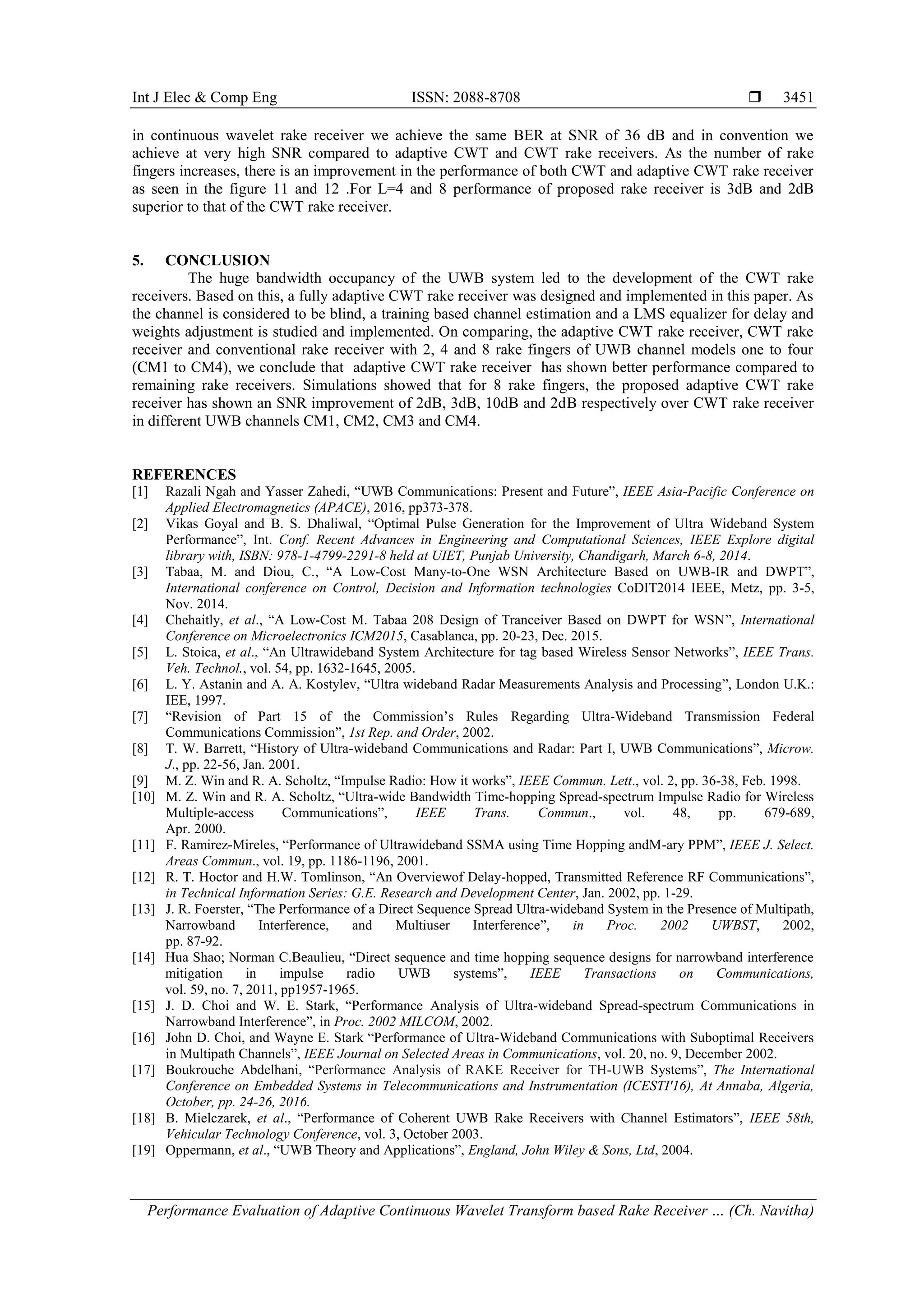 Performance Evaluation Of Adaptive Continuous Wavelet Transform Based