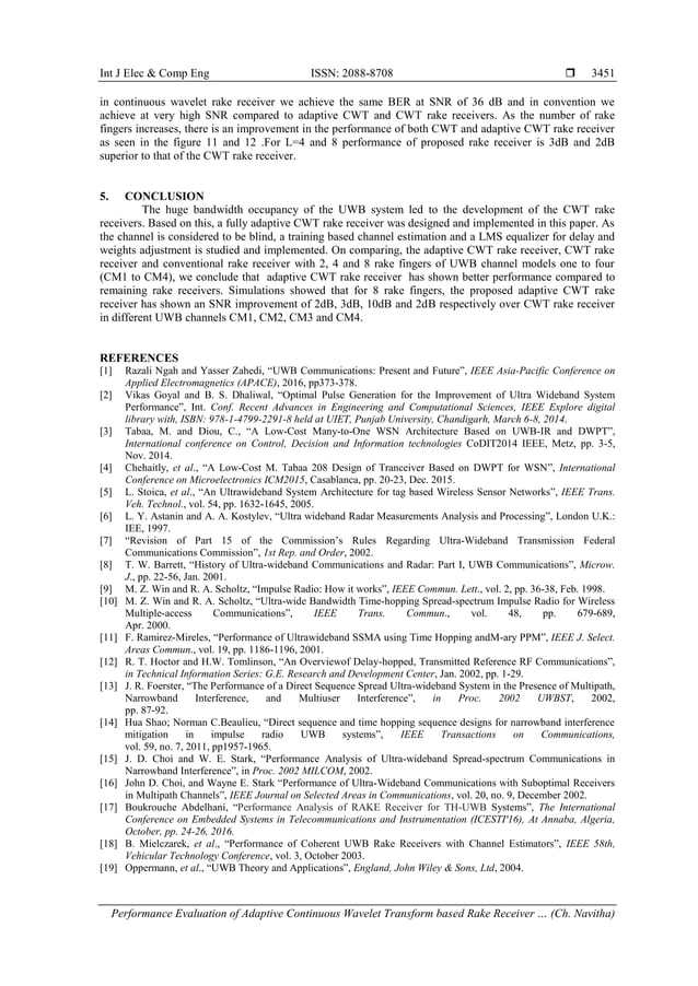 Performance Evaluation Of Adaptive Continuous Wavelet Transform Based