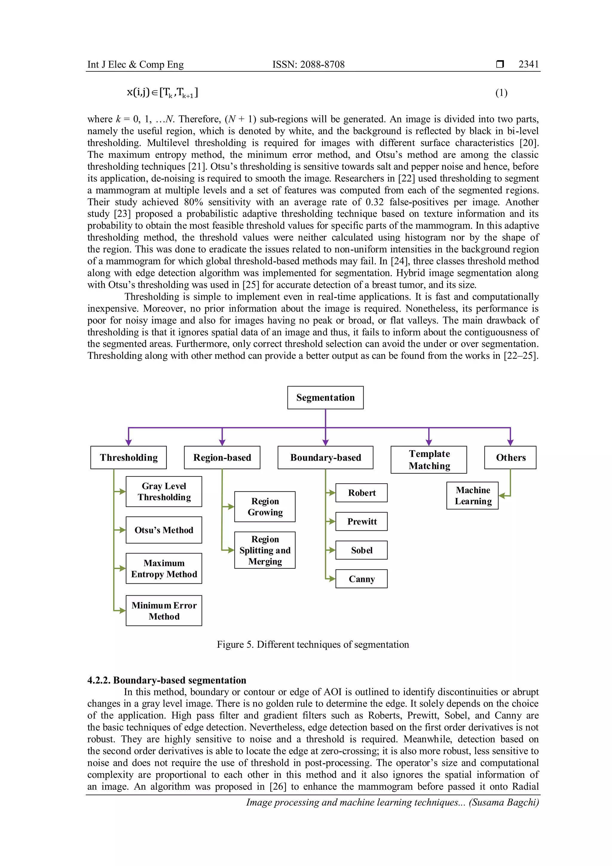 Image processing and machine learning techniques used in computer-aided detection system for ...