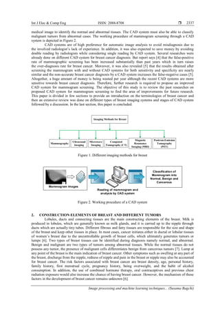 Image processing and machine learning techniques used in computer-aided detection system for ...