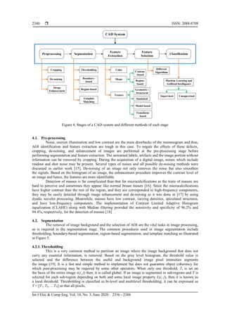 Image processing and machine learning techniques used in computer-aided ...