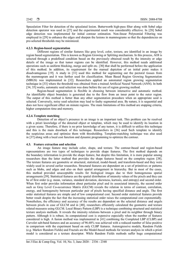 Image processing and machine learning techniques used in computer-aided detection system for ...