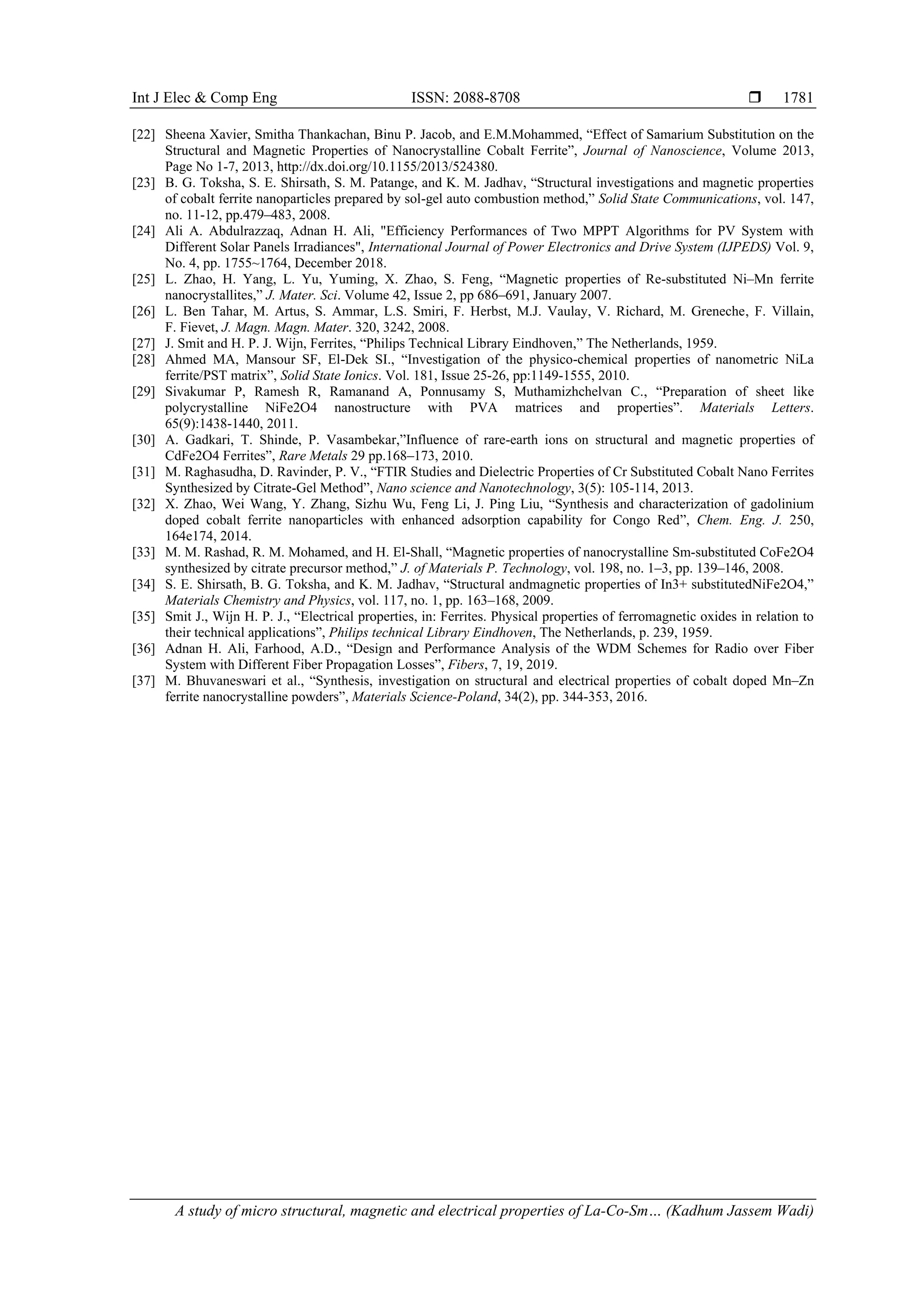 A study of micro structural, magnetic and electrical properties of La ...