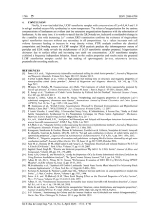 A study of micro structural, magnetic and electrical properties of La ...