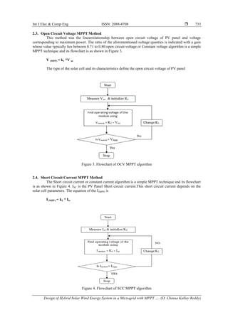 Design of Hybrid Solar Wind Energy System in a Microgrid with MPPT ...