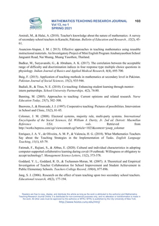 An Experimental Study of Collaborative Instructional Strategy (CIS) for ...