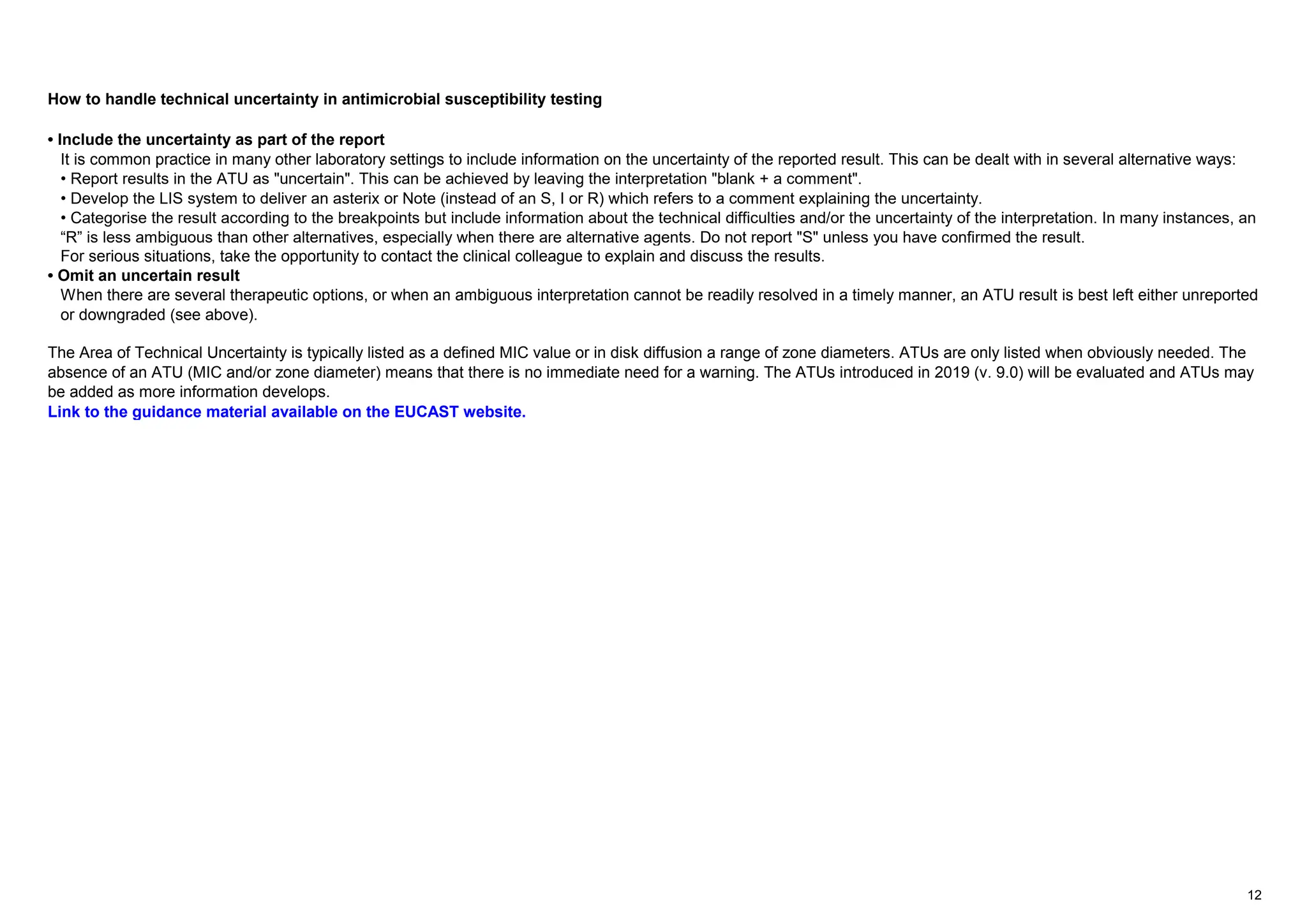 European Committee on Antimicrobial Susceptibility Testing Breakpoint ...