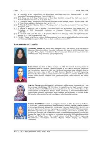 Non-contact Heart Rate Monitoring Analysis from Various Distances with ...