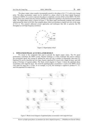 Review of high-speed phase accumulator for direct digital frequency ...