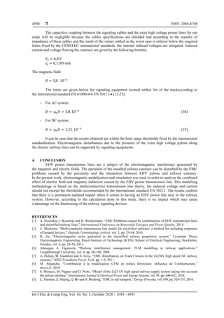 The electromagnetic interferance caused by high voltage power lines ...