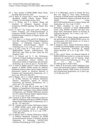 MIMO ofdm techniques for wireless communication | PDF