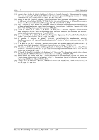 DC and RF characteristics of 20 nm gate length InAlAs/InGaAs/InP HEMTs ...