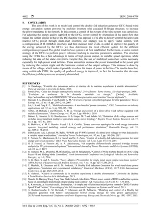 Control of the powerquality for a DFIG powered by multilevel inverters ...
