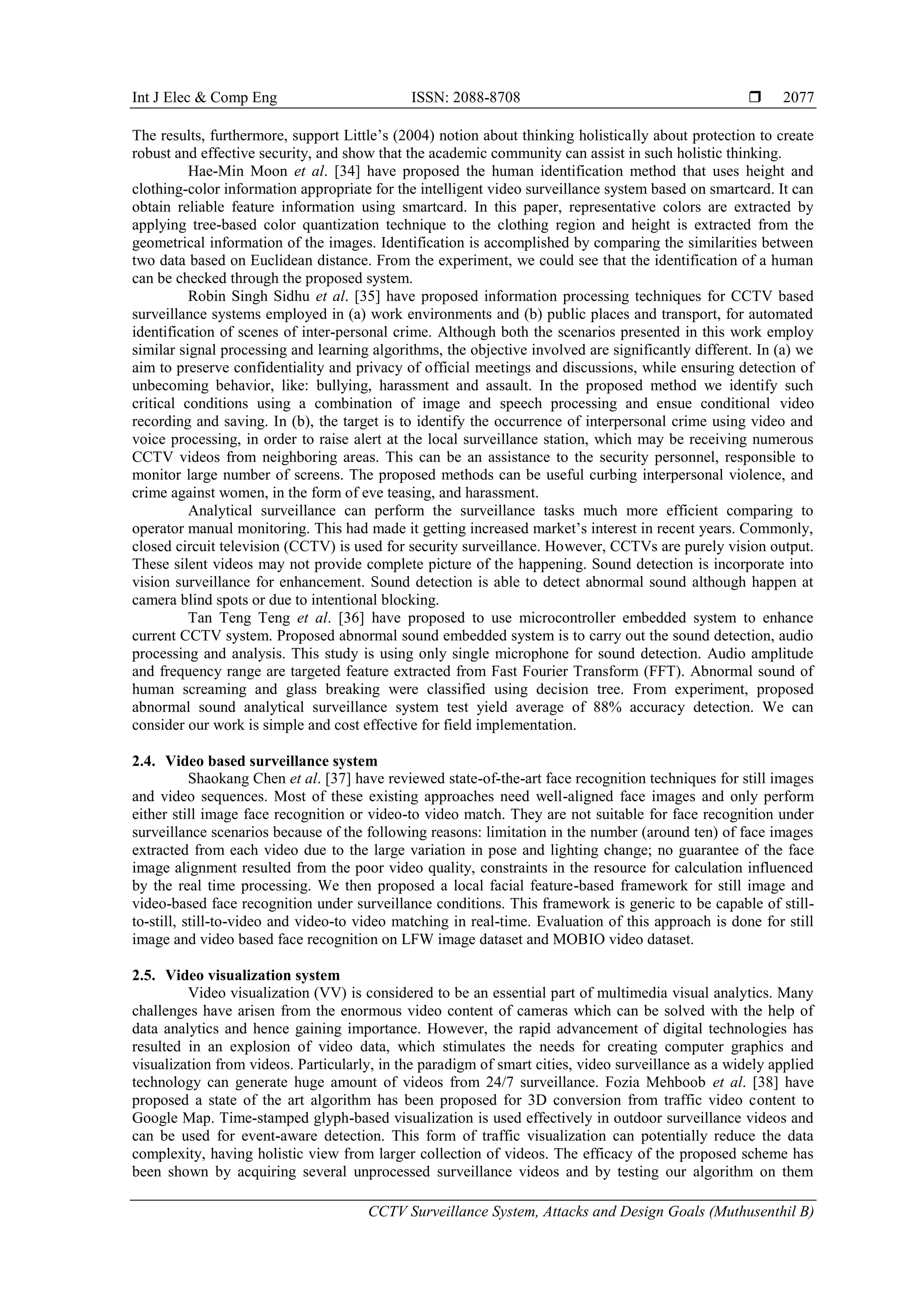 CCTV Surveillance System, attacks and design goals | PDF