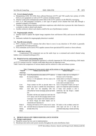 CCTV Surveillance System, attacks and design goals | PDF