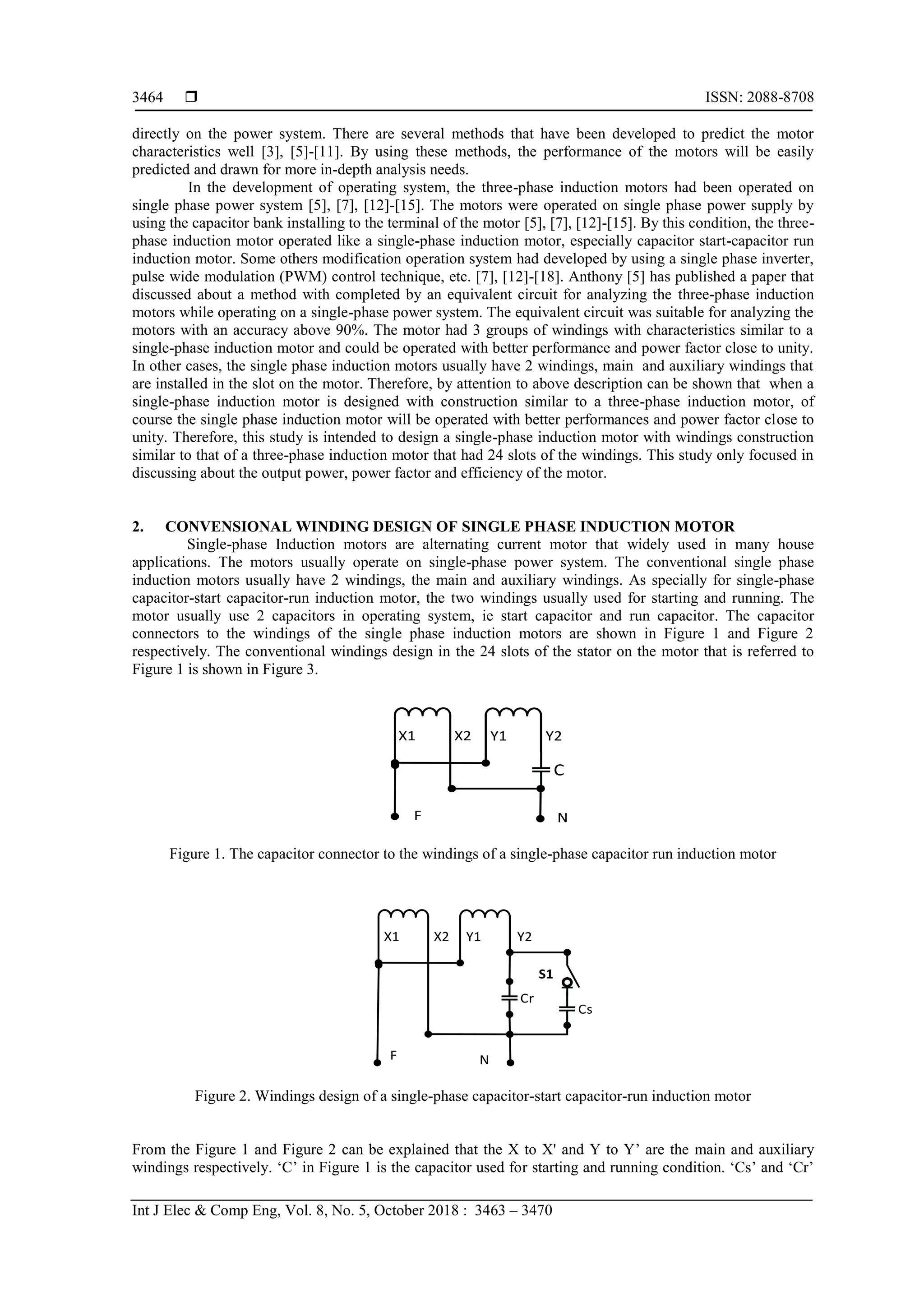 A New Windings Design of 24 Slot Capacitor-Start Capacitor-Run Induction Motor | PDF