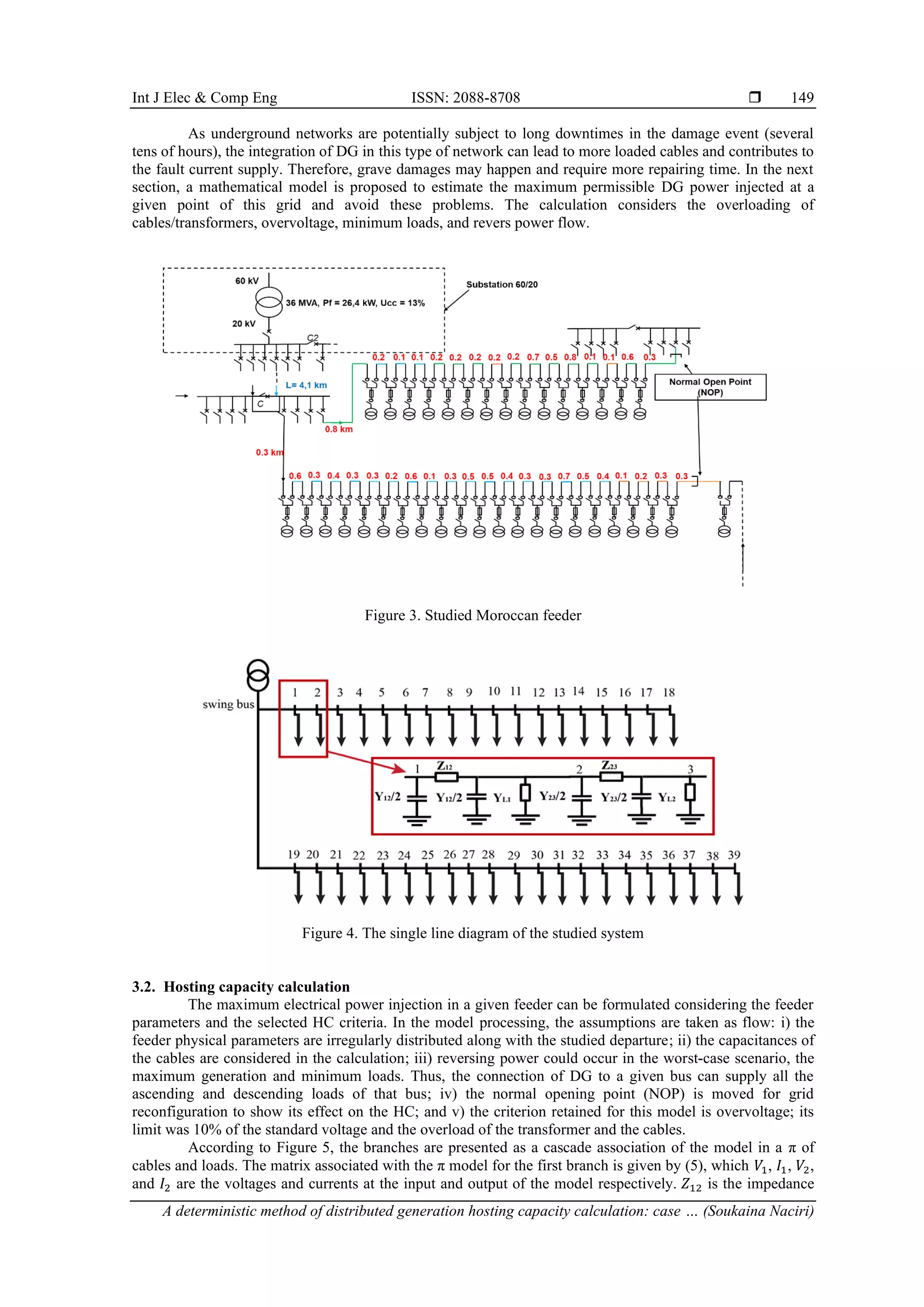 A deterministic method of distributed generation hosting capacity calculation: case study of ...