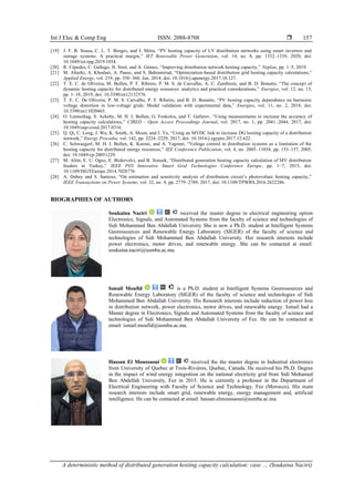 A deterministic method of distributed generation hosting capacity calculation: case study of ...