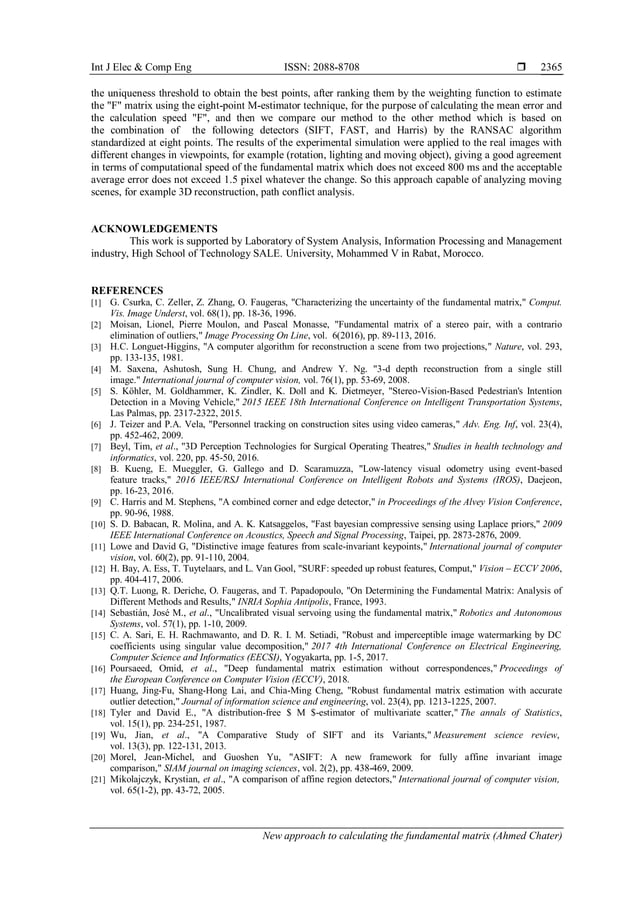 New approach to calculating the fundamental matrix | PDF