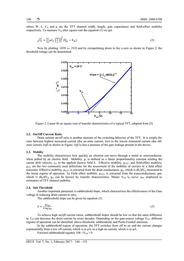 Performance Evaluation of GaN Based Thin Film Transistor using TCAD Simulation | PDF