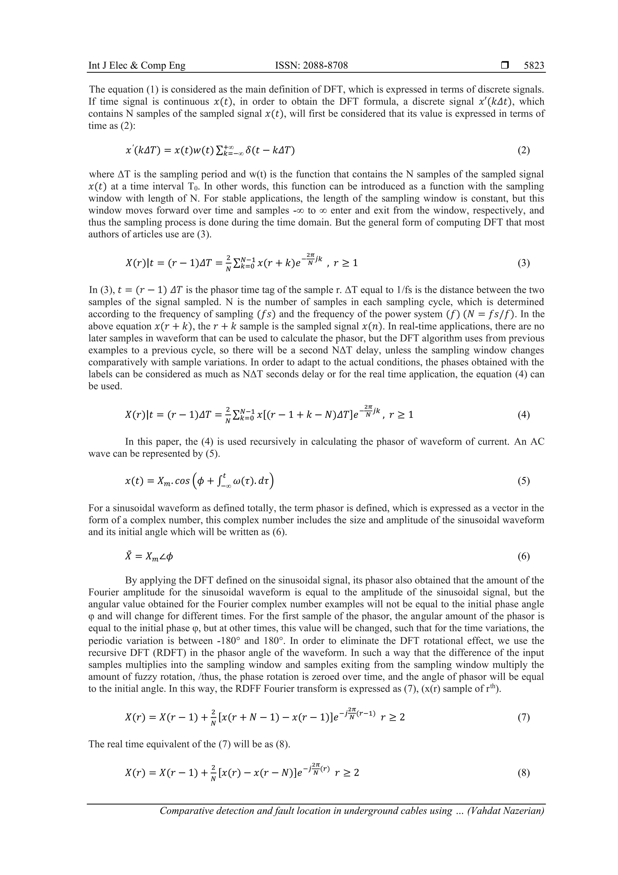 Comparative Detection And Fault Location In Underground Cables Using
