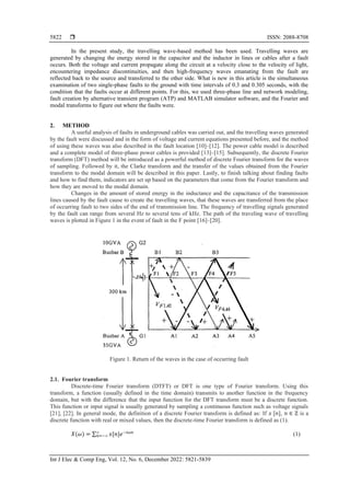 Comparative detection and fault location in underground cables using Fourier and modal ...