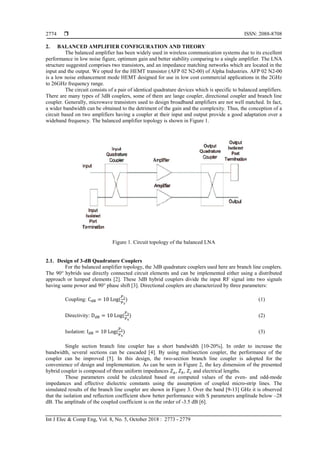 Design of 10 to 12 GHz Low Noise Amplifier for Ultrawideband (UWB) System | PDF | Digital Audio ...