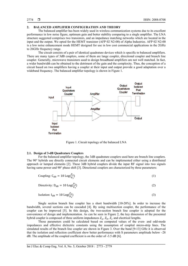 Design of 10 to 12 GHz Low Noise Amplifier for Ultrawideband (UWB) System | PDF | Digital Audio ...