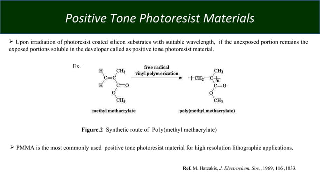 Hybrid Polymers For Lithographic Applications First Presentation Ppt