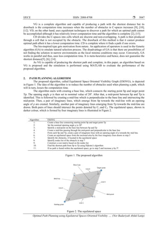Optimal Path Planning using Equilateral Spaces Oriented Visibility Graph Method | PDF