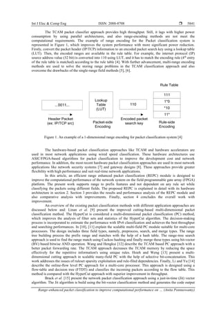 Range-enhanced packet classification to improve computational performance on field programmable ...