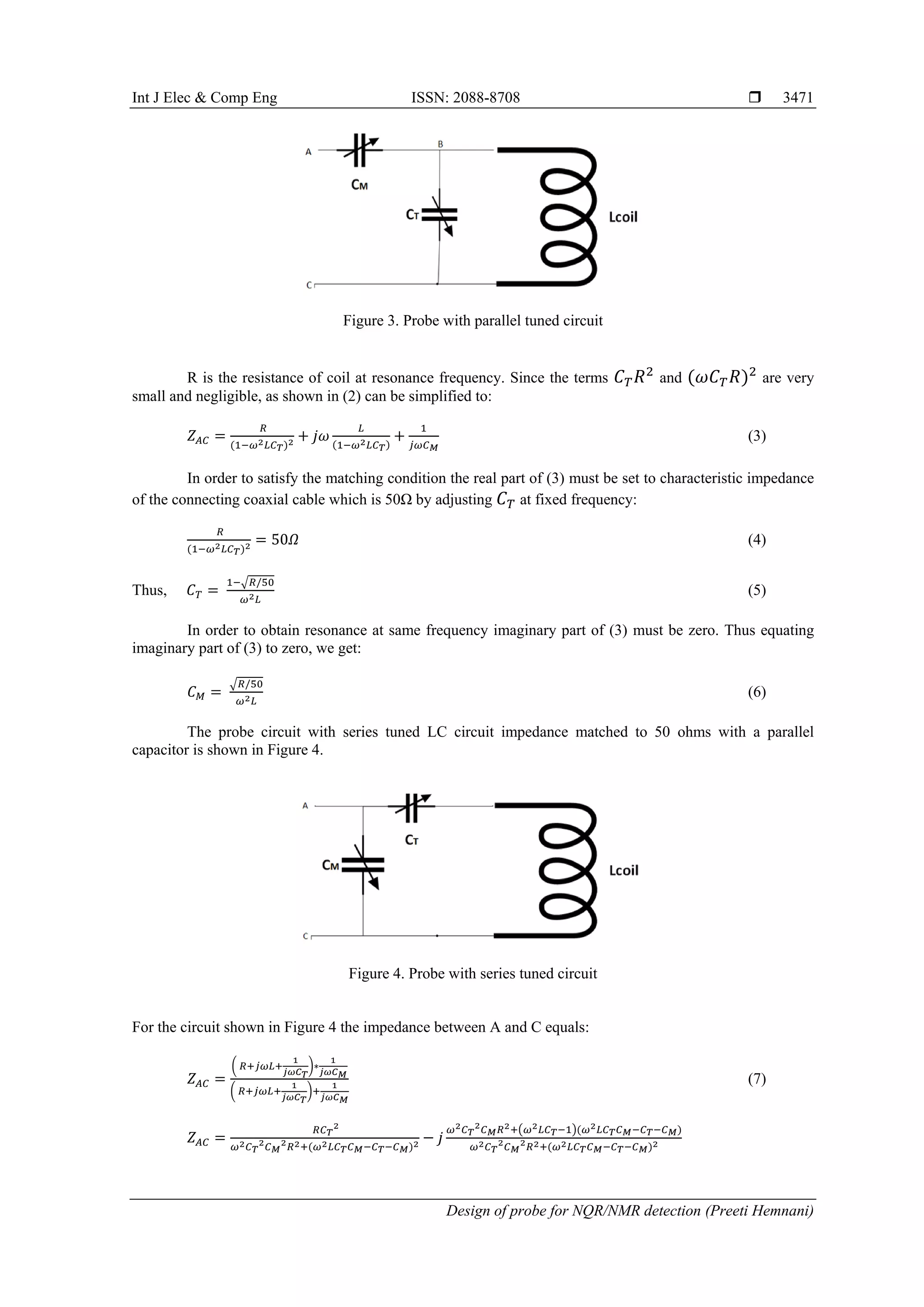 Design of probe for NQR/NMR detection | PDF