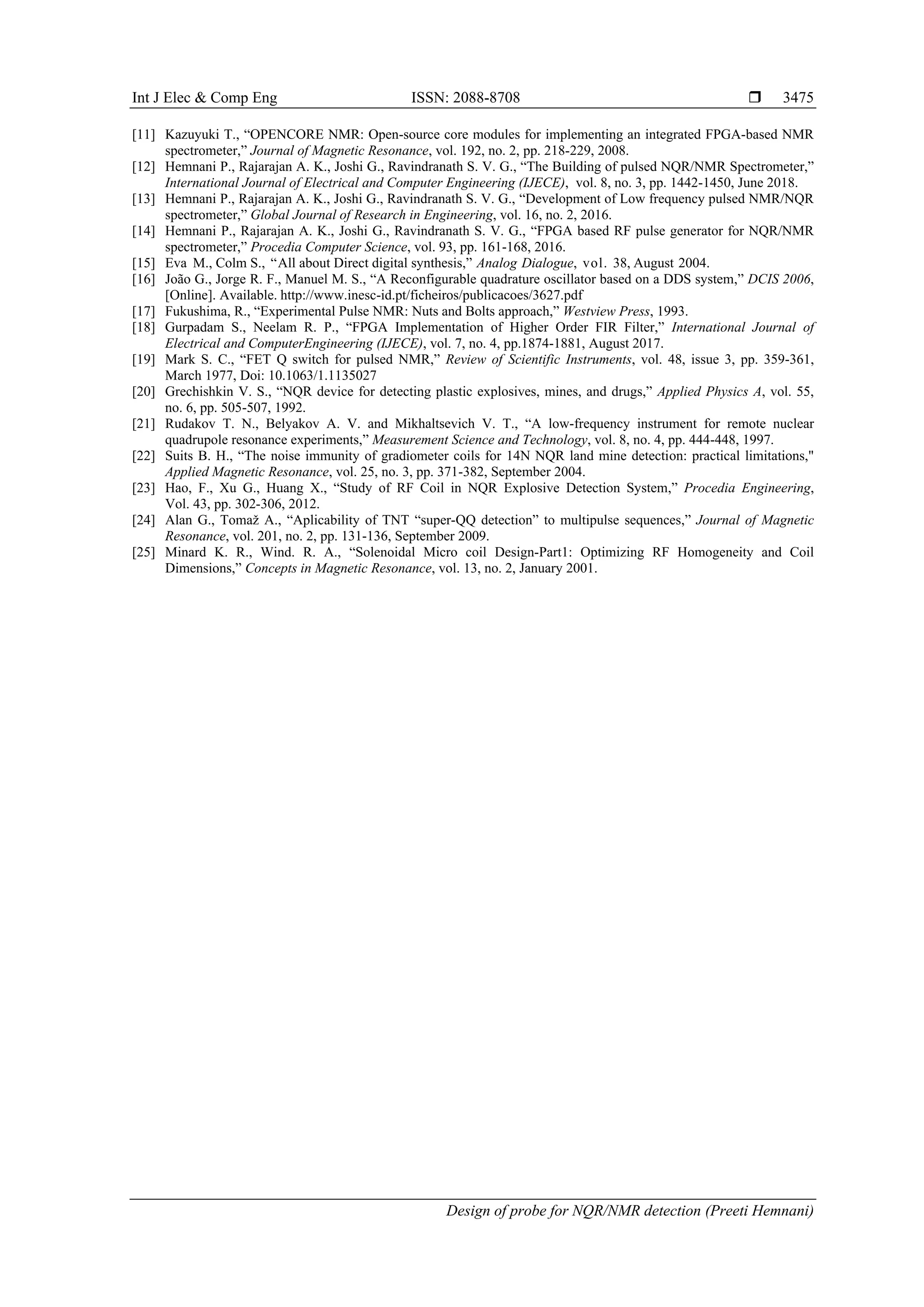 Design of probe for NQR/NMR detection | PDF