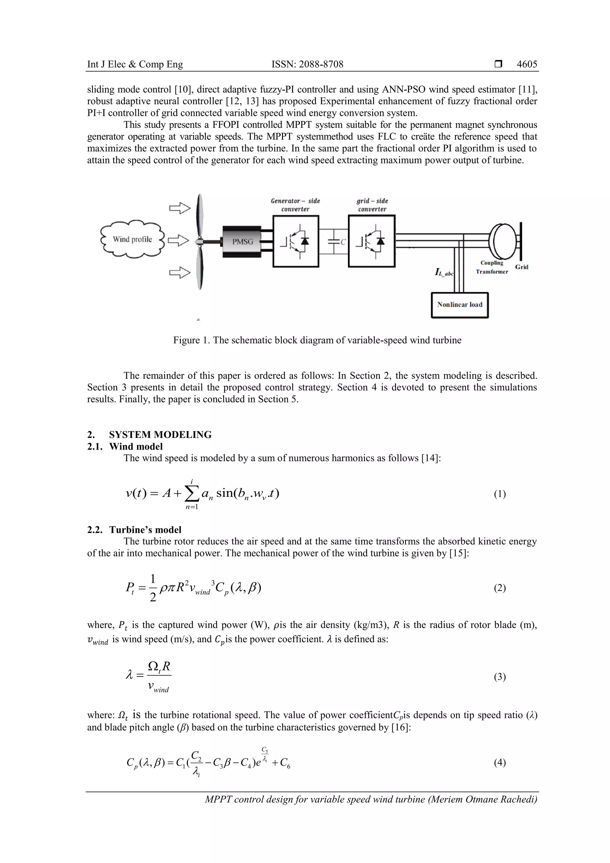 MPPT control design for variable speed wind turbine | PDF