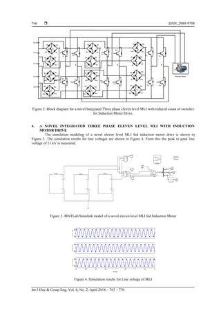 A Novel Three Phase Multilevel Inverter with Single DC Link for Induction Motor Drive ...