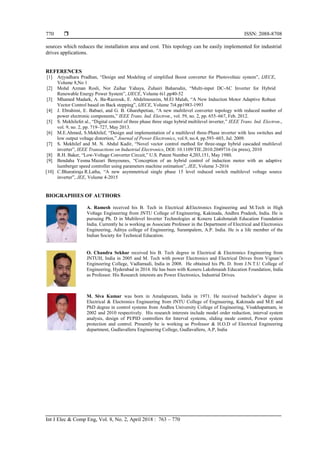 A Novel Three Phase Multilevel Inverter with Single DC Link for ...