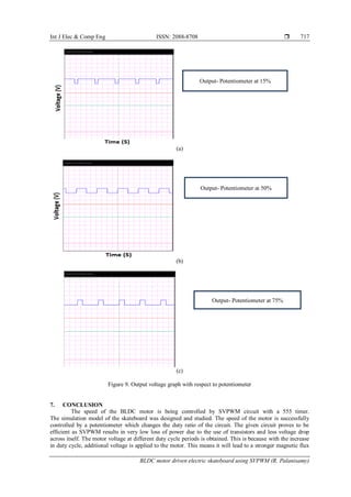 BLDC motor driven electric skateboard using SVPWM | PDF
