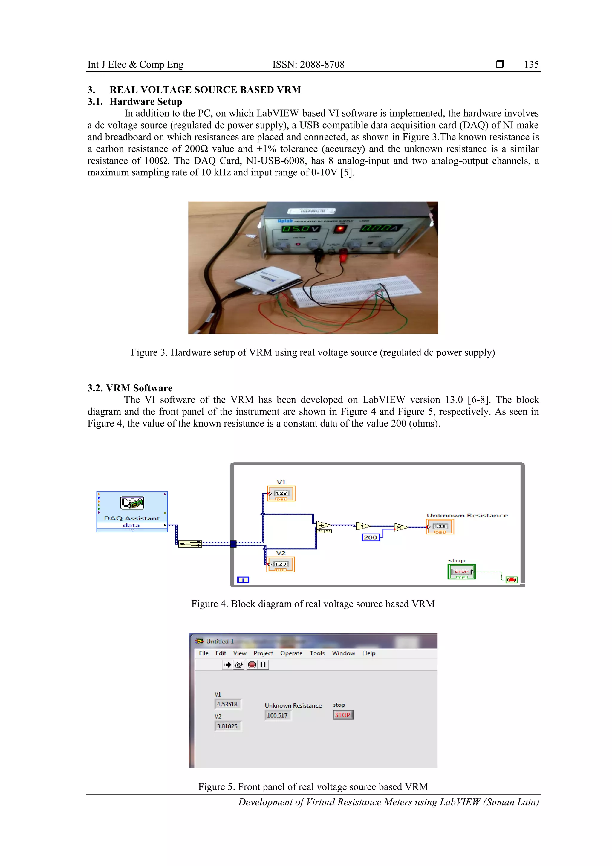 Development of Virtual Resistance Meters using LabVIEW | PDF