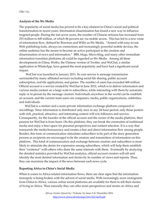 The Image of Africa in China: The Emerging Role of Chinese Social Media ...