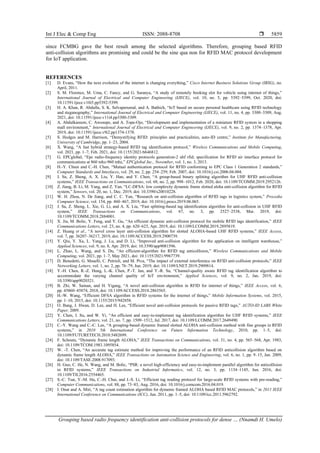 Grouping based radio frequency identification anti-collision protocols for dense internet of ...