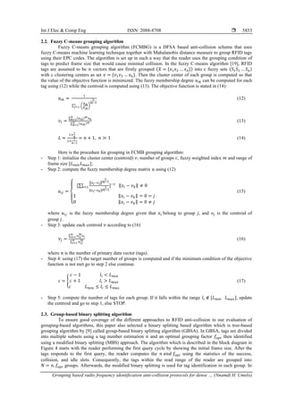 Grouping based radio frequency identification anti-collision protocols for dense internet of ...