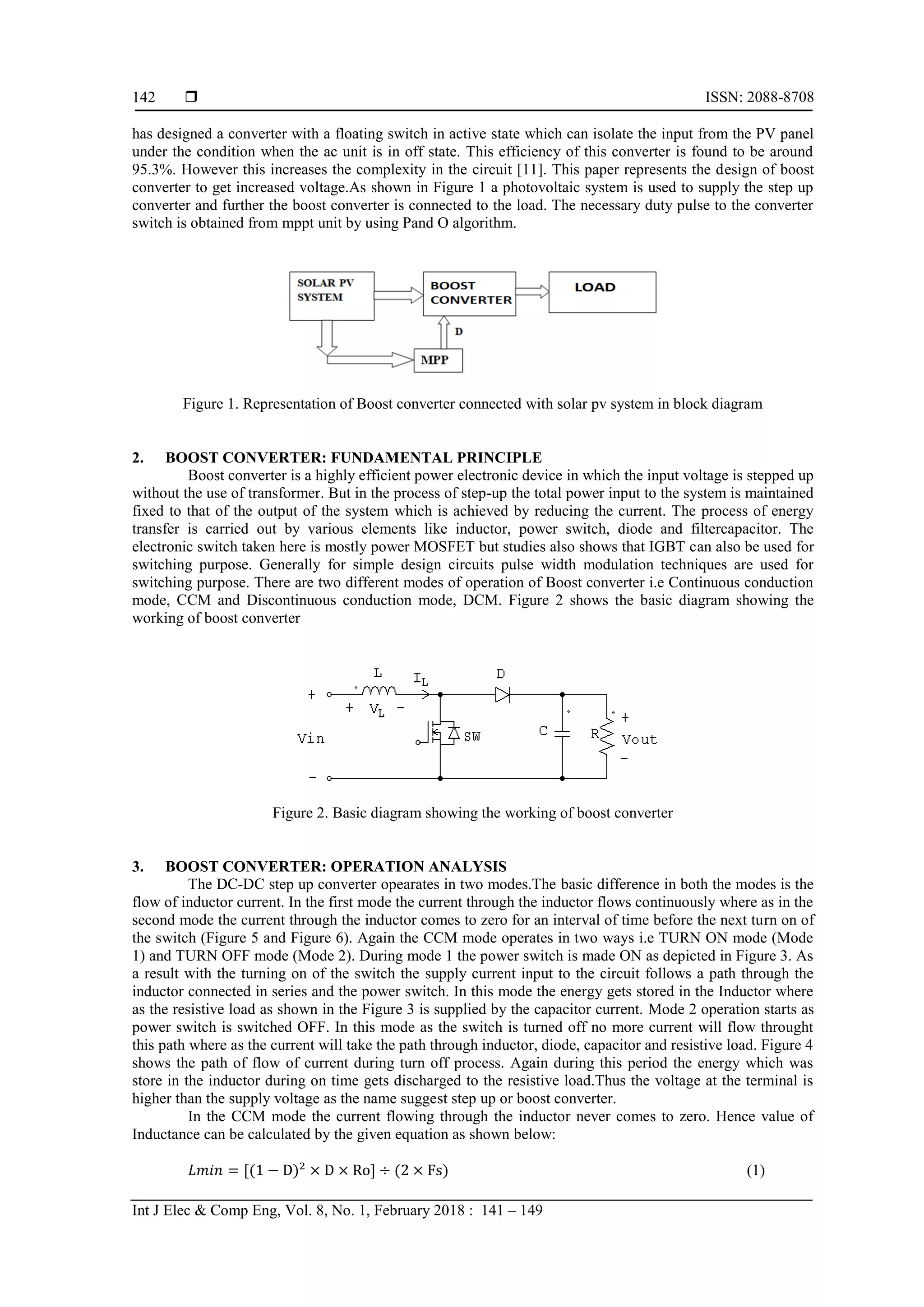 A Simplified Design and Modeling of Boost Converter for Photovoltaic Sytem | PDF