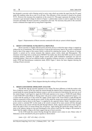 A Simplified Design and Modeling of Boost Converter for Photovoltaic Sytem | PDF